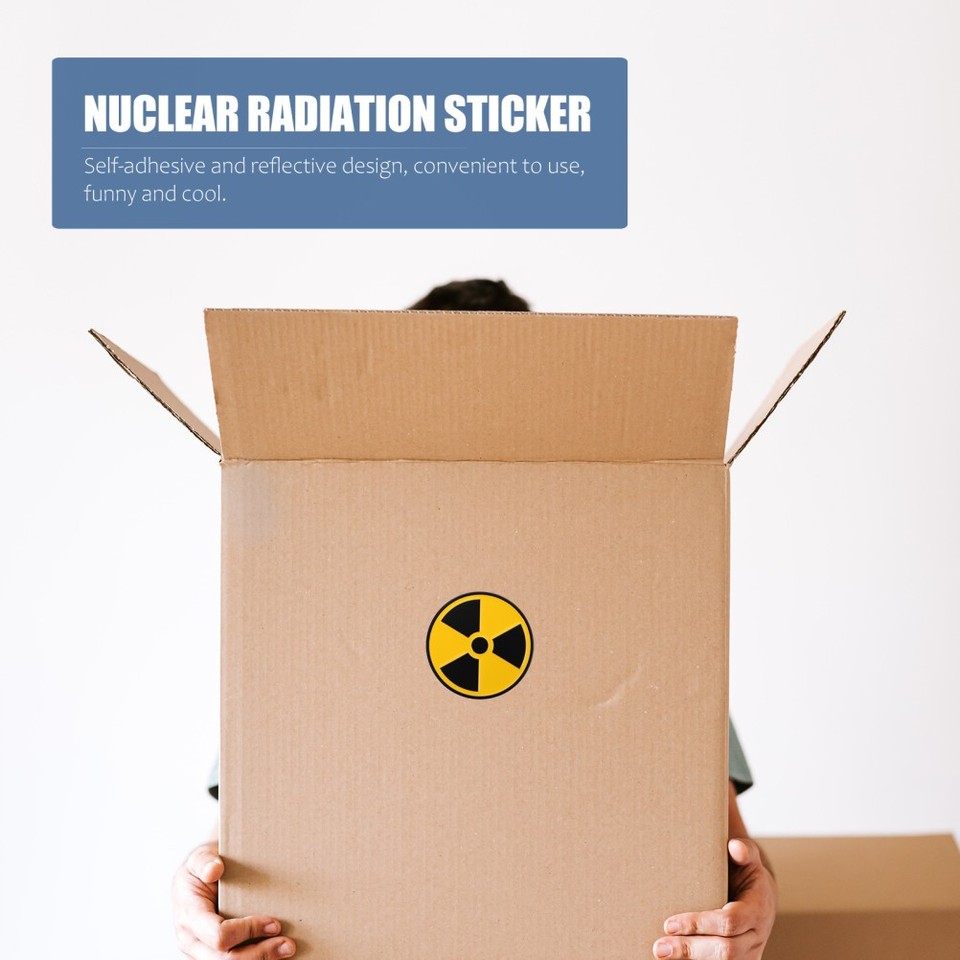 Car Decals Radiation Warning Sticker Decorative Stickers Metal | eBay UK