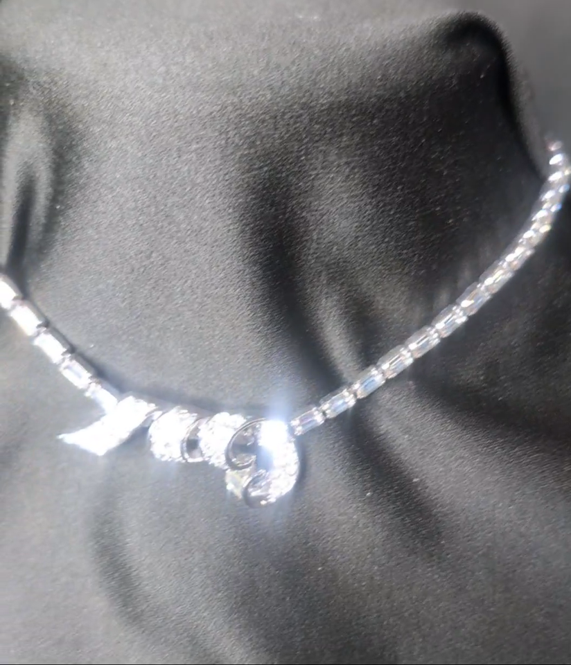 Vintage Signed Marcel Boucher Rhinestone Twist Choker Necklace | eBay UK