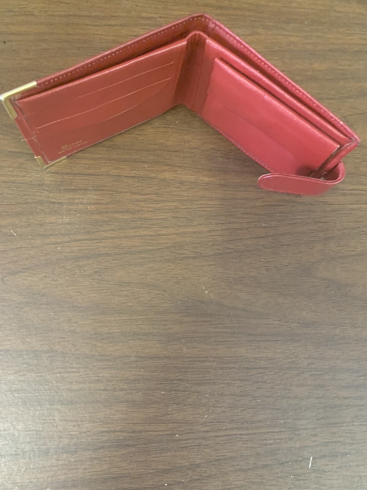 Vintage Rumpp Red Montego Leather Wallet Billfold | eBay