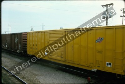 Original Slide Chicago & Northwestern CNW 155879 Boxcar Proviso ILL 4 ...