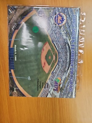 March 15, 1988 ~ 1989 METS FLORIDA PROGRAM ~ baseball | eBay