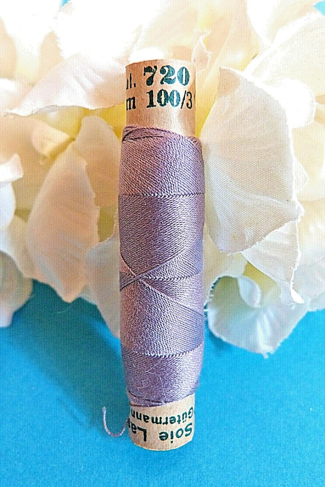 833B/ Superb Silk Thread Bobbin Gutermann Laska " Violet Parme " No. 720 | eBay