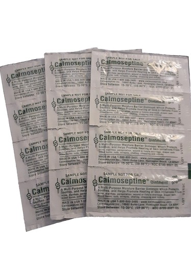 12 Calmoseptine Ointment Foil Packets 1/8 Oz 3.5G for Rashes and ...