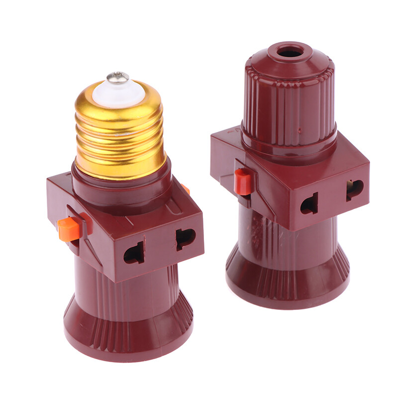 E27 Screw Multi-purpose Socket Switch Lamp Holder Plug Socket Lamp Base ...