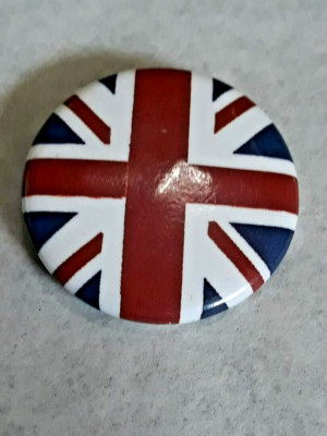 BBC Doctor Dr Who Britain British Flag Design Button Pin Back Pinback ...