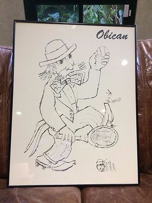 Obican Lithograph Tennis Player 1982 | eBay