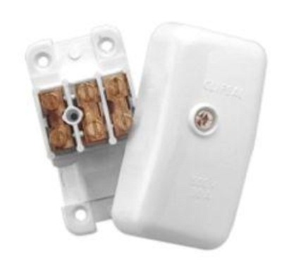 Clipsal MINIATURE JUNCTION BOX 3-Terminals, Single Screw Cover, White ...