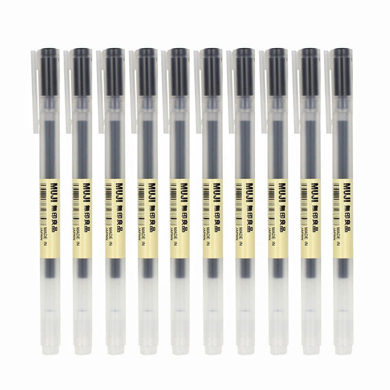 10/5pc MUJI MoMA 0.38/0.5mm Gel Ink Ball Point Pen Japan School Office ...