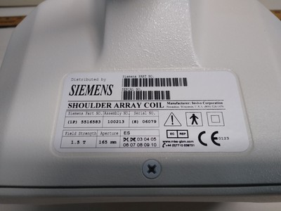 Siemens 5516583 1.5T MRI Shoulder Array Coil Small 165MM | eBay