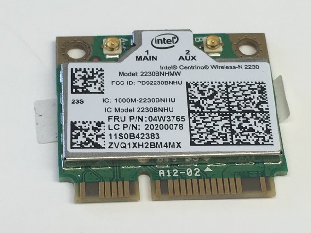 Lenovo IdeaPad P400 Touch 20211 Intel Wireless BT Mini Card 2230bnhmw ...