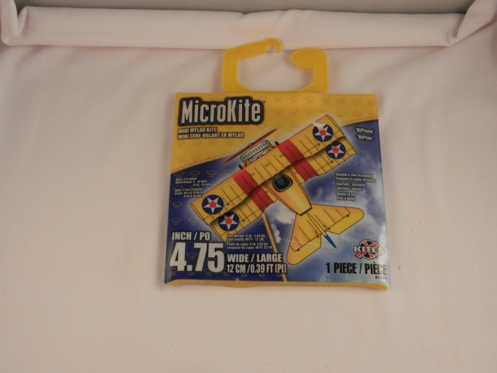 MICROKITE MINI MYLAR KITE 4.3/4" BIPLANE "NEW" BY KITES | eBay