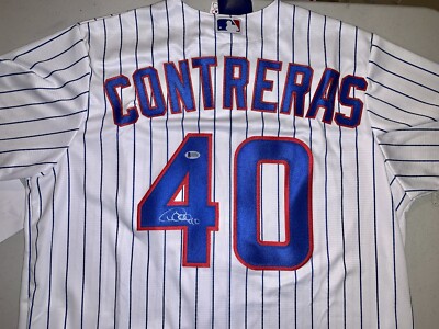 WILLSON CONTRERAS Signed Autographed Cubs Home Jersey BAS Beckett CoA 🔥 ...