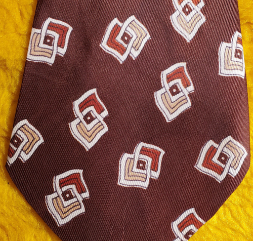 1940s 1950s BOLD VINTAGE TIE ~ CHENEY CRAVATS ~ BROWN, TAN, BEIGE ...