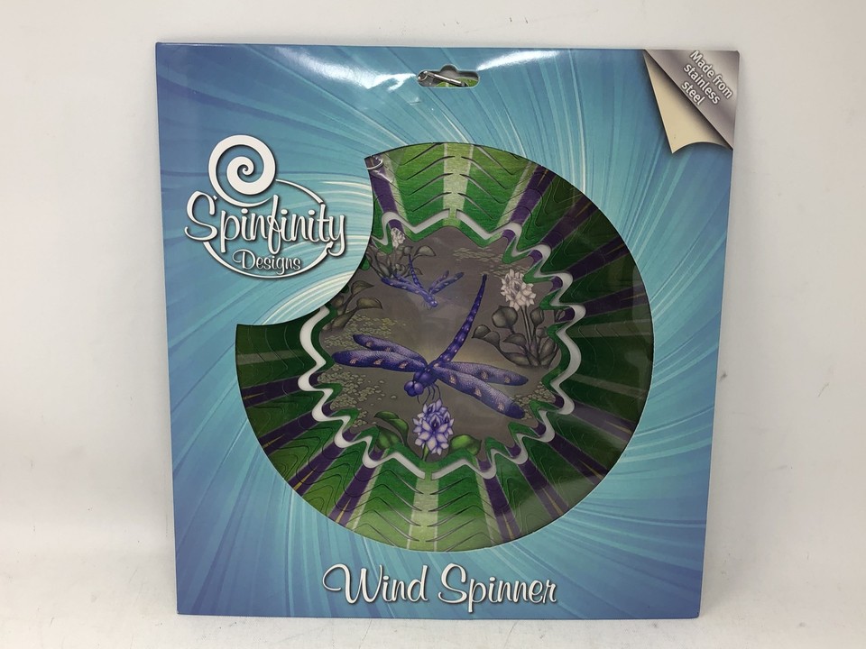 Spinfinity Designs 332 Animated Dragonfly Stainless Steel Wind Spinner ...