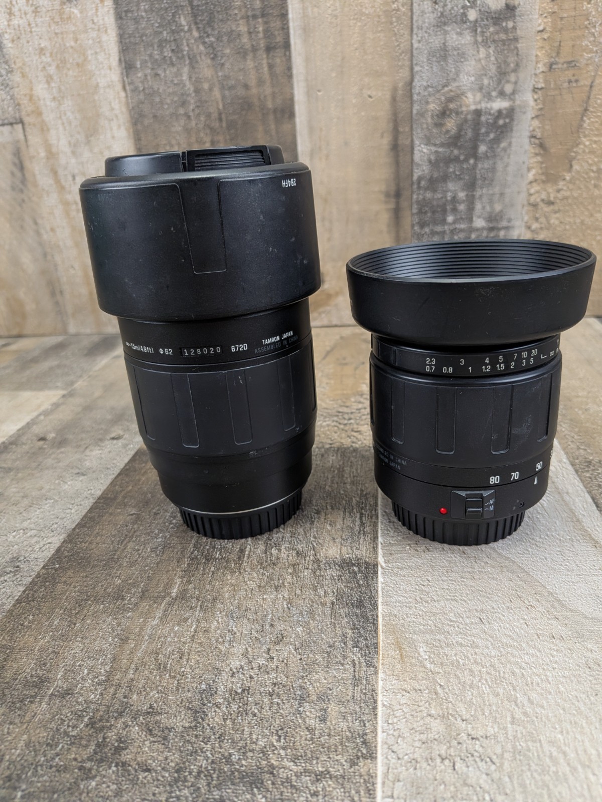 Tamron 672D & 177D Camera Lenses Bundle – 75-300mm and 28-80mm