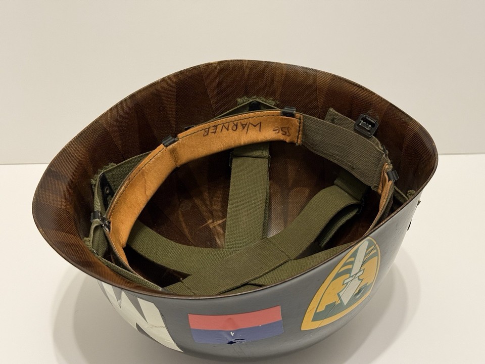 US Army 43rd Military Police Combat Brigade MP M1 Helmet Liner Staff ...