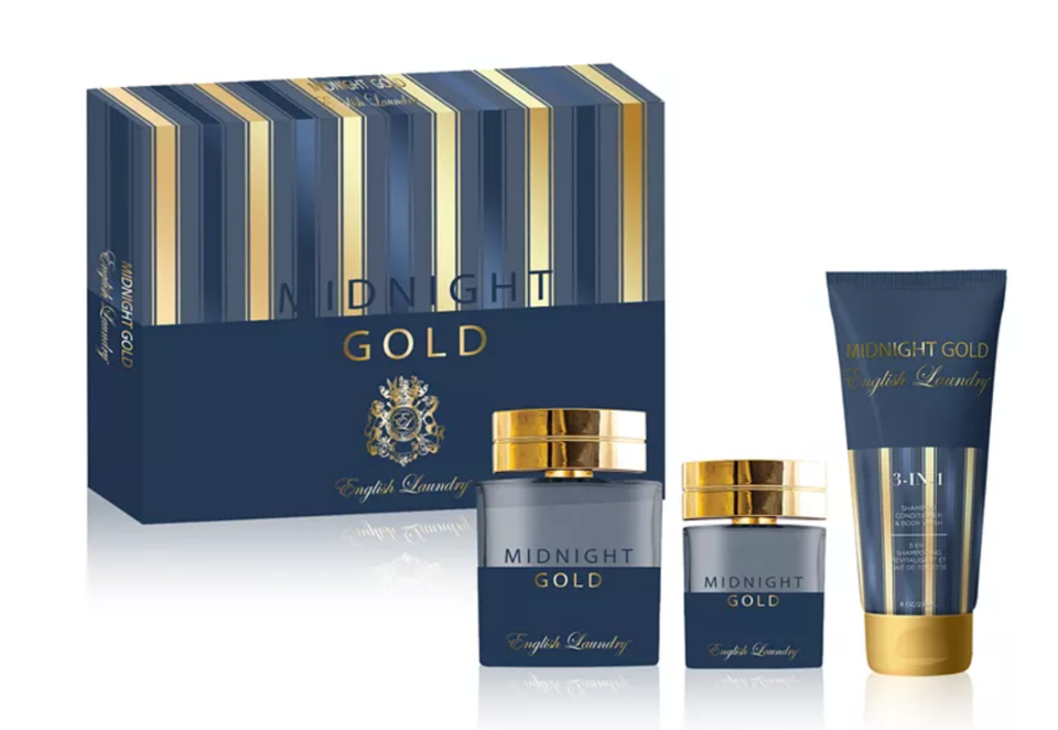 ENGLISH LAUNDRY Midnight Gold Mens Cologne 3-Piece Gift Set - NEW, FREE ...
