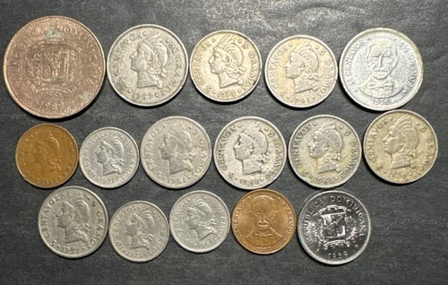 Dominican Republic Instant Coin Collection Lot Of 16 Coins Uncommon ...