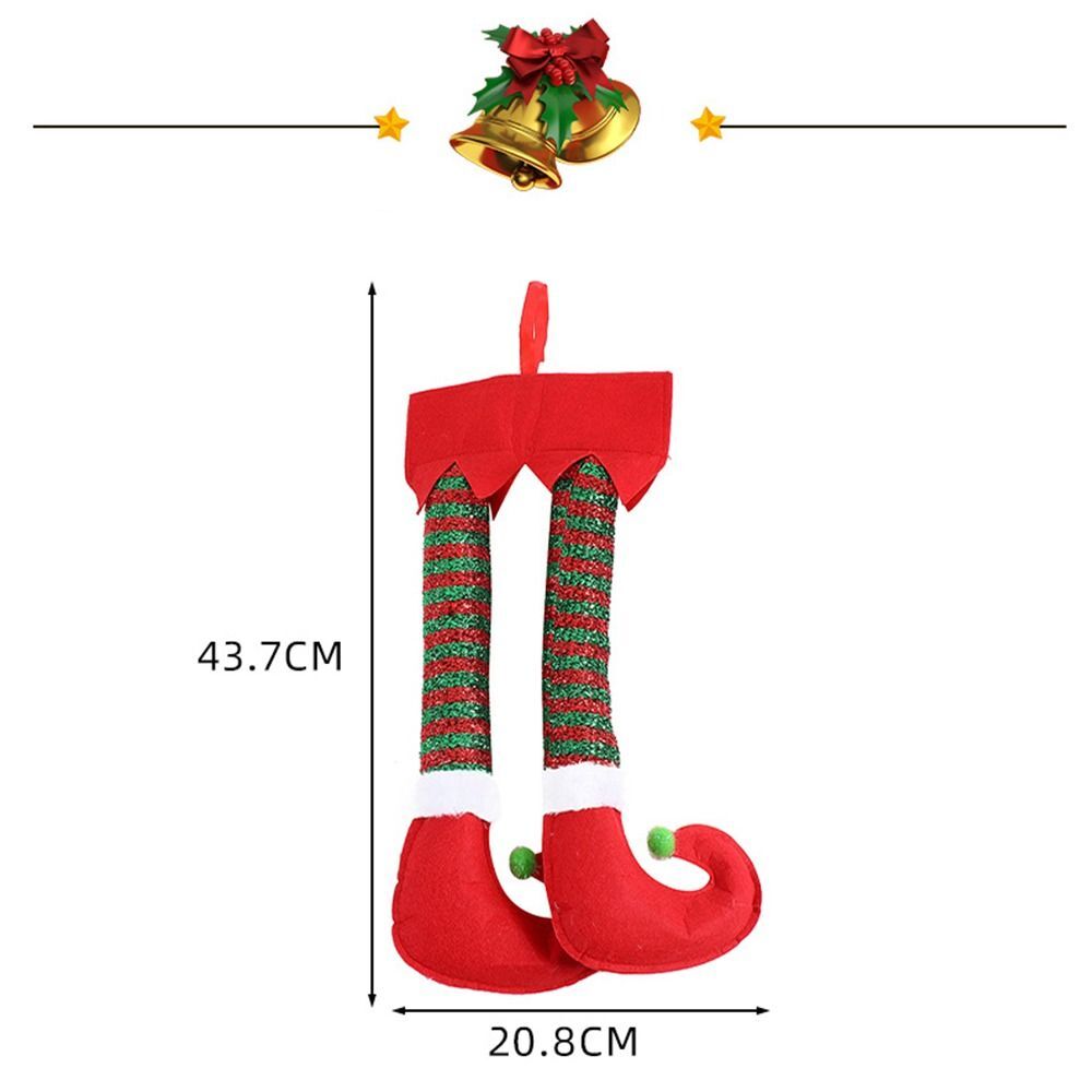 59cm Christmas Elf Legs Door Decor Santa Claus Legs New Year | eBay