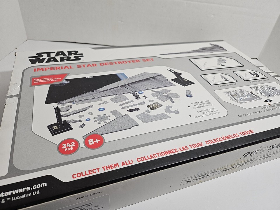 Star Wars Imperial Star Destroyer Paper Model Kit - Disney Puzzle New ...