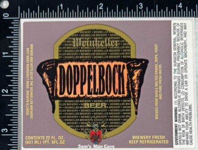 Weinkeller Doppelbock Sticker Beer Label - ILLINOIS | eBay