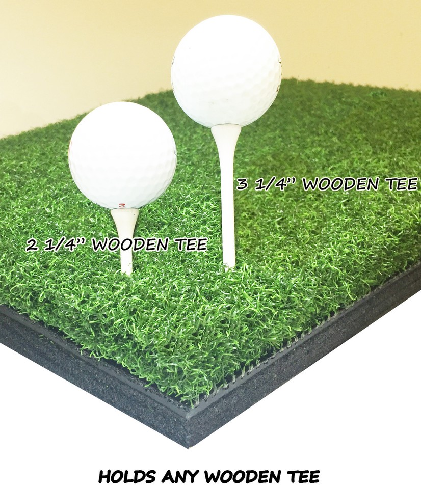10" x 30" Golf Chipping Driving Range Tee Line Practice Mat - Holds A ...