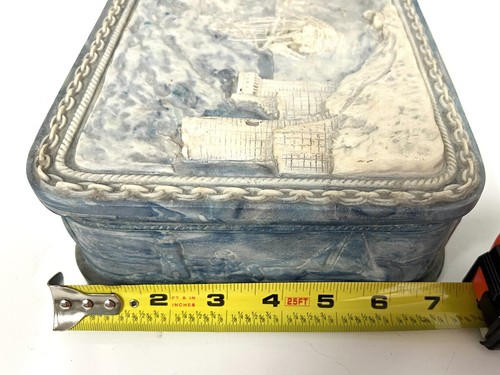 Vintage Incolay Stone Box Jewelry Box! Large Box 12” By 7” 2” Deep ...