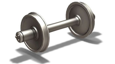 Train Axles - 70" x 7" - Bombardier Shoreliner Passenger Rail Car | eBay