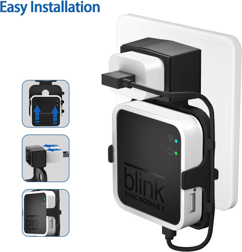 Quick Install Wall Mount for Blink Sync Module 2 with Short USB Cable ...