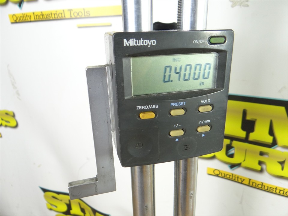 MITUTOYO DIGIMATIC PRECISION HEIGHT GAGE 0-24" 0-600MM RANGE .0005 ...