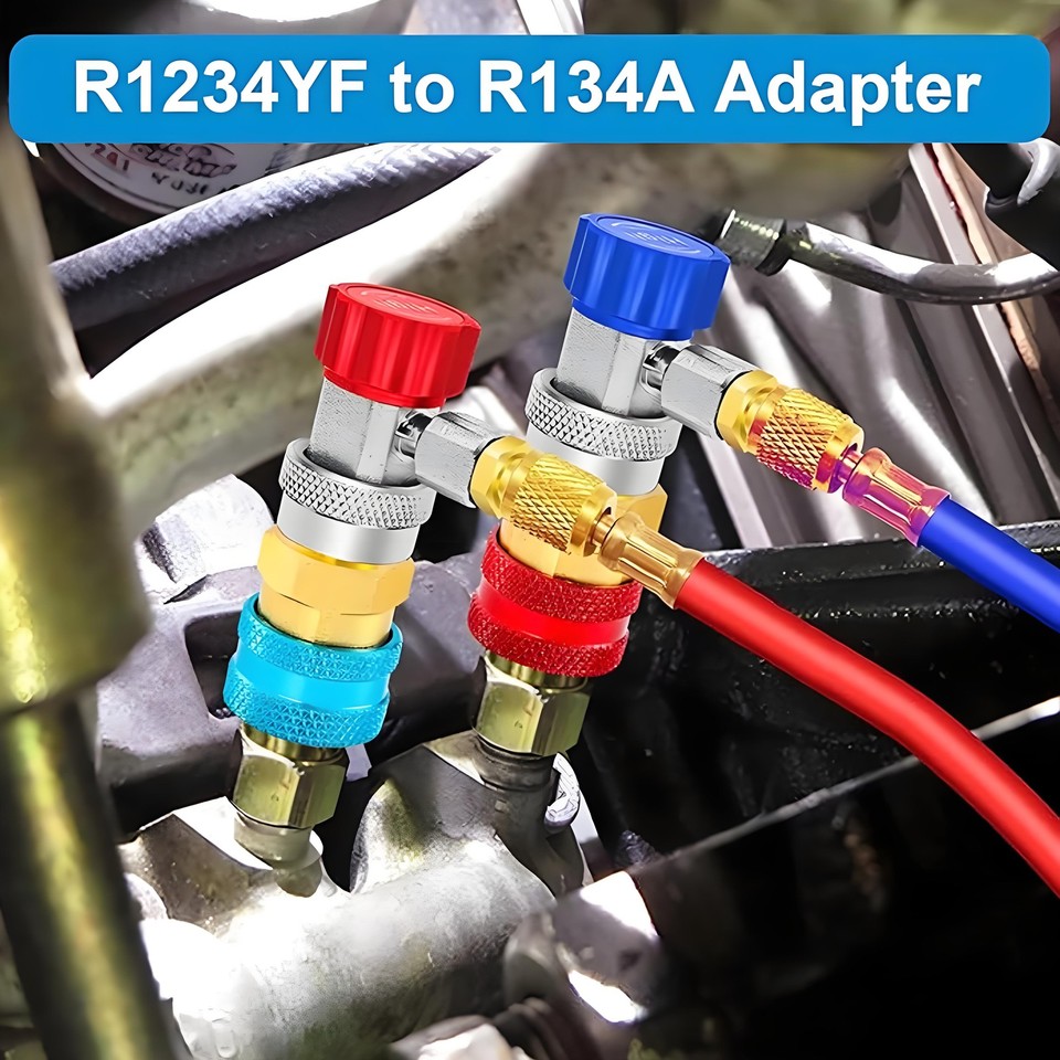 High & Low Side Quick Coupler Adapters for R1234yf to R134a Adapter ...