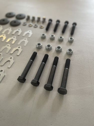 OE Bolts Control arm Bolt Kit Upper & Lower + Shaft Bolts & Shims 48 ...