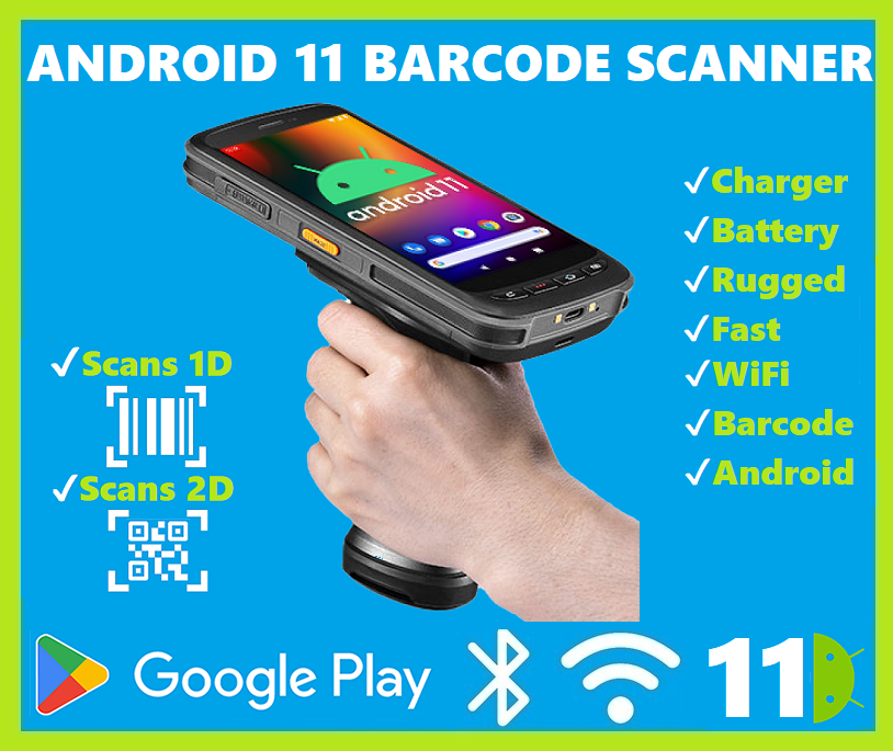 New 2023 Android 11 PistolGrip Barcode Scanner Zebra SE4750 2D/1D/QR ...