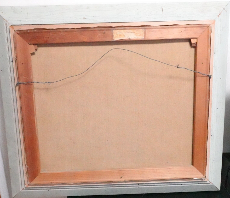 OTIS COOK "STOWE VILLAGE" VERMONT ORIGINAL OIL ON CANVAS LANDSCAPE ...