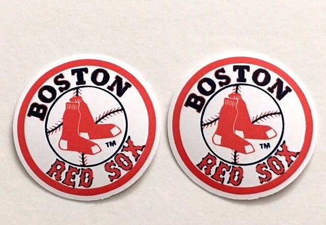 2x Boston Red Sox Car Bumper Laptop Scrapbook Vinyl Die Cut Stickers ...