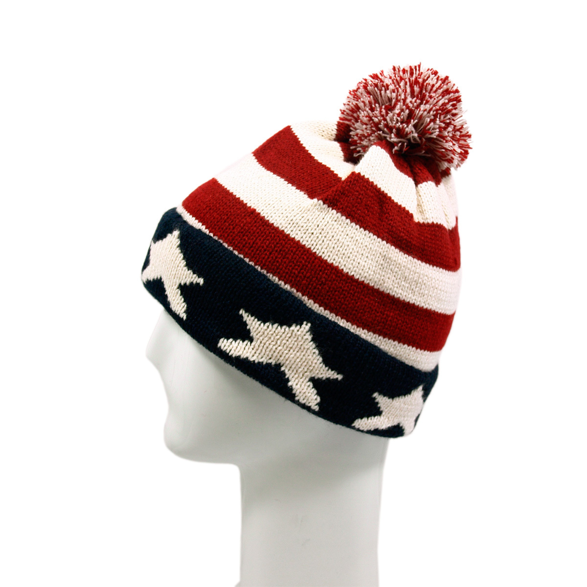 Premium Unisex Warm Knit USA American Flag Style Beanie Hat- Diff ...