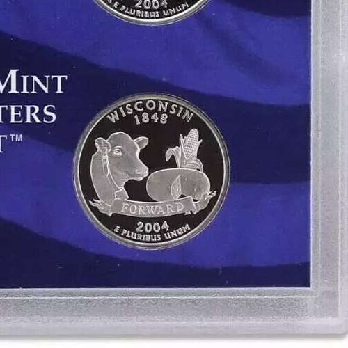 2004 S Wisconsin Proof ~ Statehood Washington Quarter from Proof Set | eBay