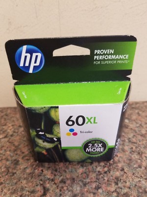 HP 60XL Tri-Color High Yield Ink Genuine Factory Sealed | eBay