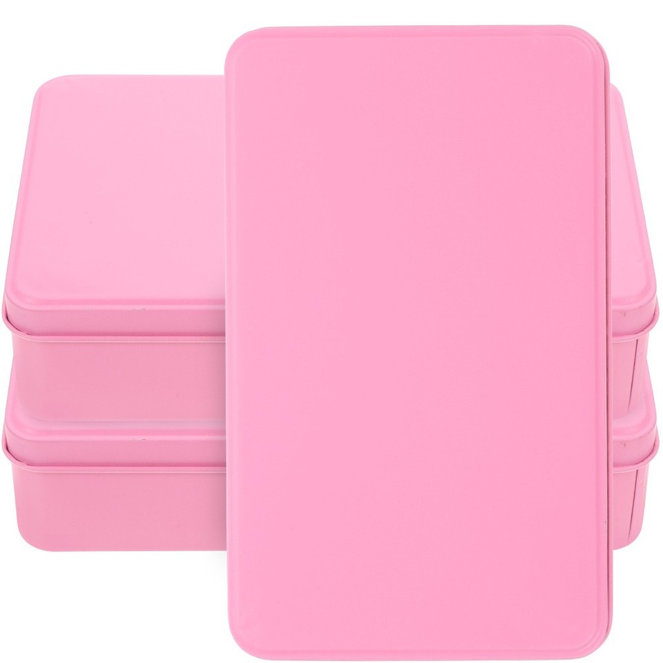 3pcs Small Tin Box Empty Rectangle Tinplate Box Tinplate Containers Tin ...