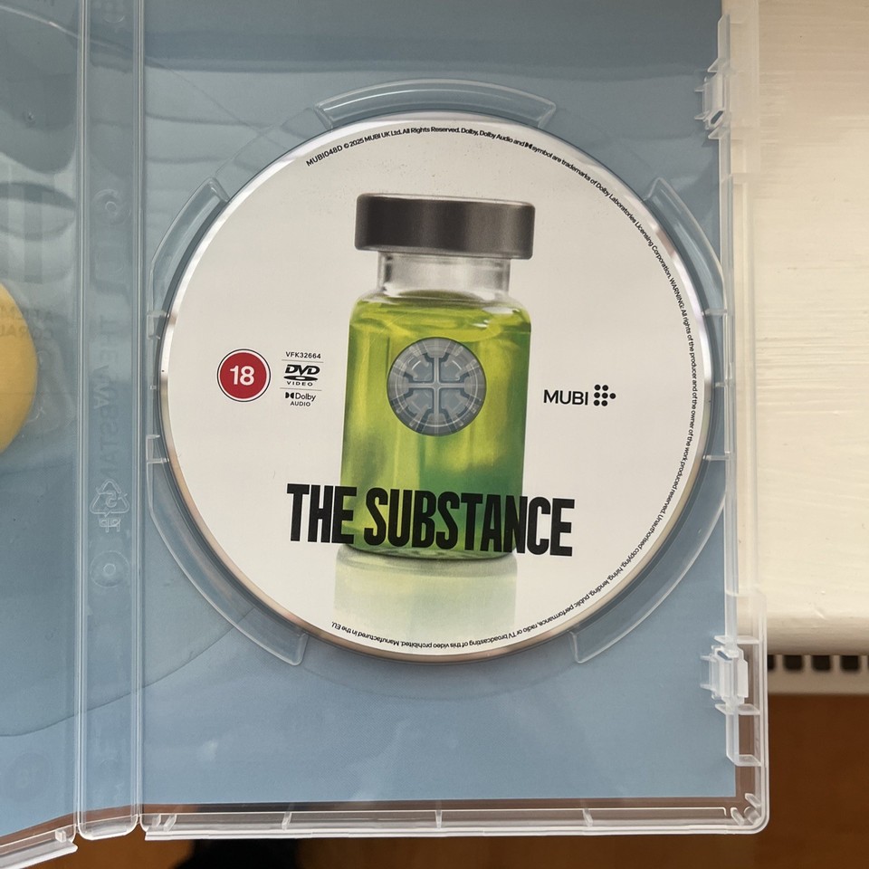 The Substance DVD (2025) Demi Moore, Fargeat (DIR) cert 18 - Great ...