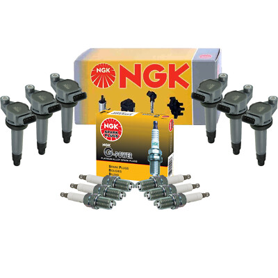 NGK 6 Ignition Coils & 6 GPower Platinum Spark Plugs Kit For Lexus ...