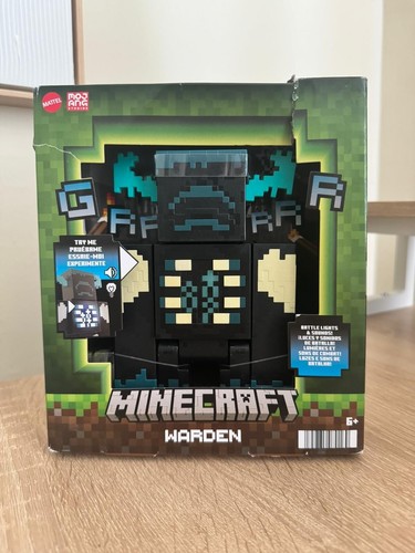 Minecraft Warden Action Figure with Lights and Sound, Collectible Toy ...