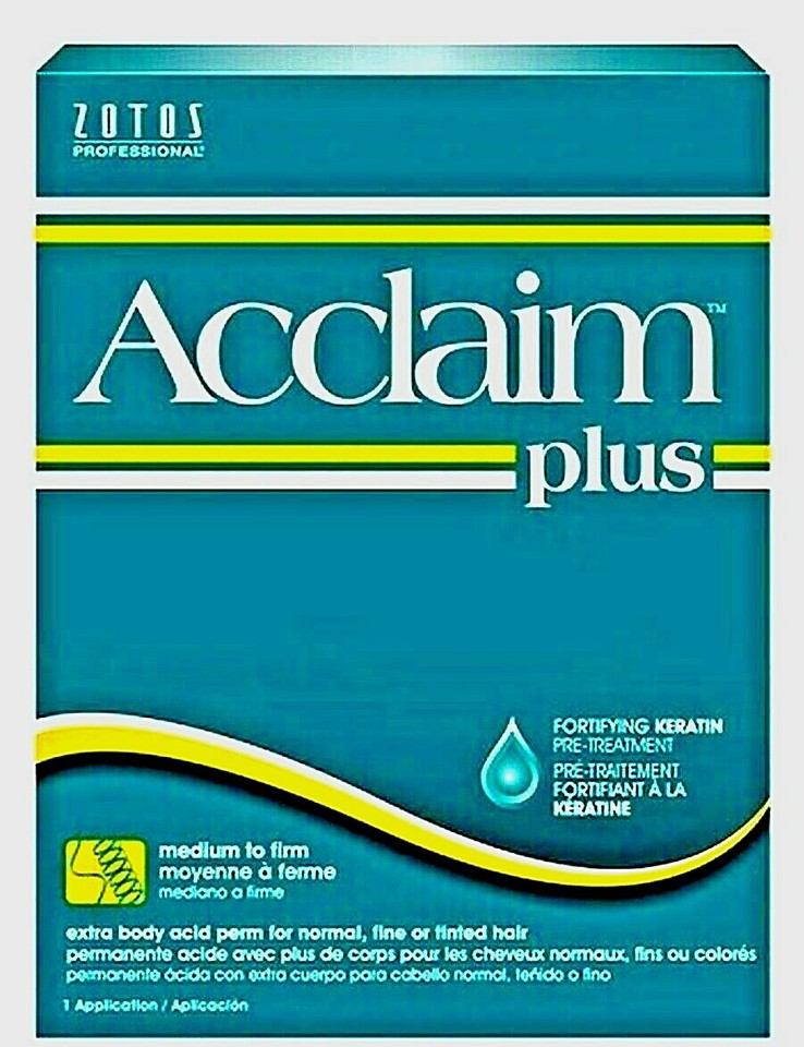 ACCLAIM PLUS PERM EXTRA BODY MED TO FIRM NORMAL, TINTED, FINE. WITH KBF ...