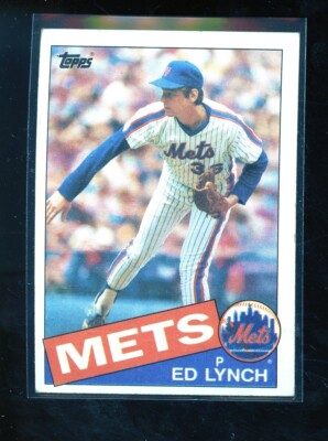 1985 TOPPS BLANK BACK ED LYNCH METS EX A04397 | eBay