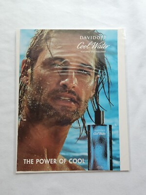 2008, Davidoff Cool Water Proof Print Ad, Approx 8X10, Josh Holloway ...