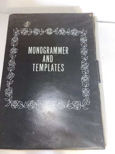 Vntg Sears Kenmore Sewing Machine Monogrammer 26 Letters Templates Case ...