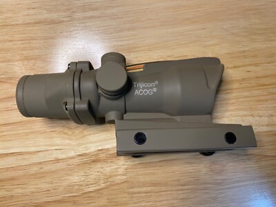 Trijicon ACOG 4x32 scope clone FDE fiber optic | eBay