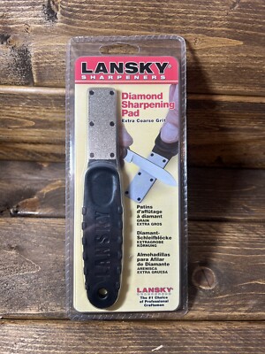 Vintage (2005) Lansky Diamond 6" Black Knife Sharpening Pad Extra ...