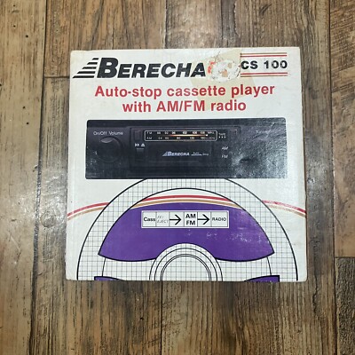 Berecha CS 100 Auto Stop Cassette Player With AM FM radio Car Stereo ...