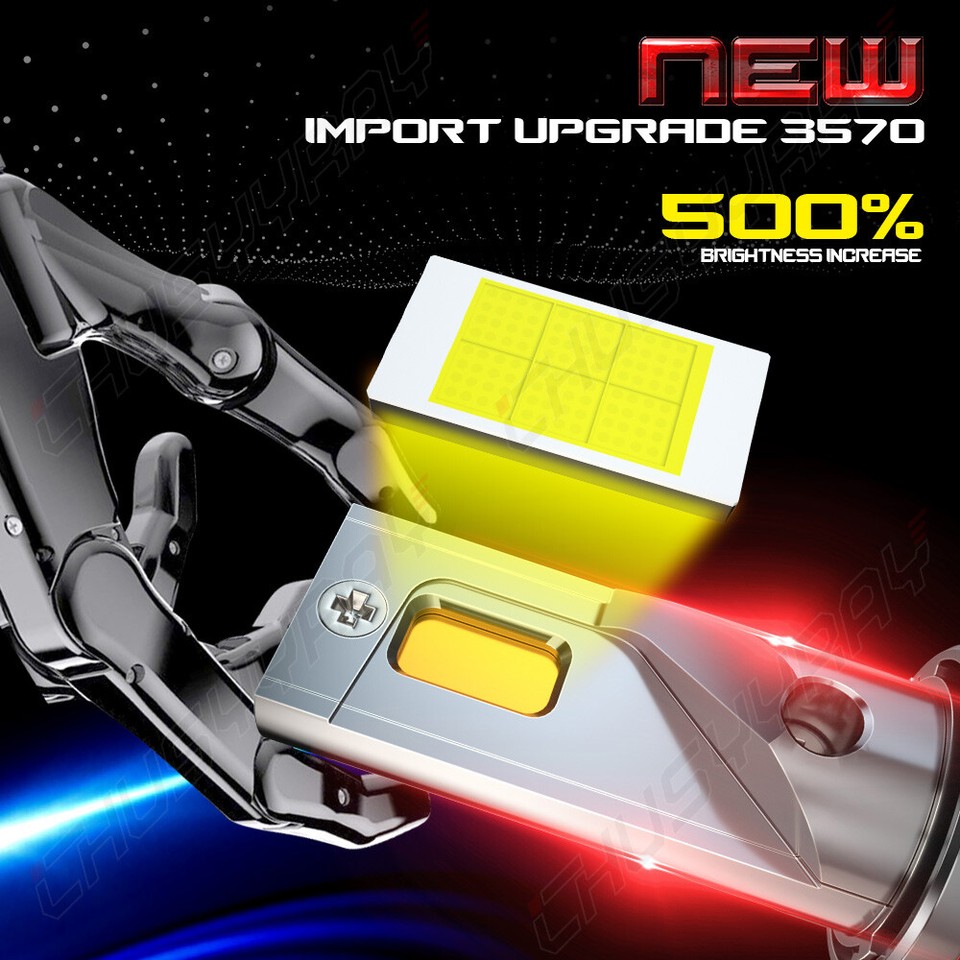 For Chevy SSR 2003-2006 6000K LED Headlight Bulbs High Low Beam Lamps ...